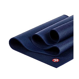 Manduka PRO Lite Long & Wide Yoga Mat - Lightweight For Women and Men, Non Slip, Cushion for Joint Support and Stability, 4.7mm Thick, 79in x 30in (200cm x 132cm), Midnight Blue