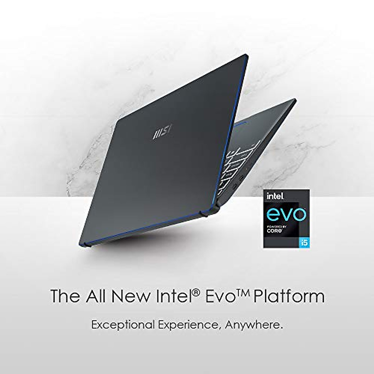 MSI Prestige 14 Evo Professional Laptop: 14" FHD Ultra-Thin Bezel Display, Intel Core i5-1135G7, Intel Iris Xe, 16GB RAM, 512GB NVMe SSD, Thunderbolt 4, Win10 Home, Intel Evo, Carbon Gray (A11M-221)