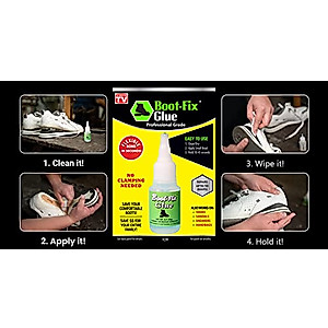 Boot-Fix Shoe Glue: Instant Professional Grade Shoe Repair Glue