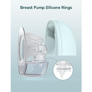 Paruu Wearable Breast Pump Silicone Rings 6pcs Compatible with Paruu X2 Wearable Breastpump, Made by Paruu, Breast Pump Silicone Rings Accessories, Paruu Pump X2 Parts Replacement