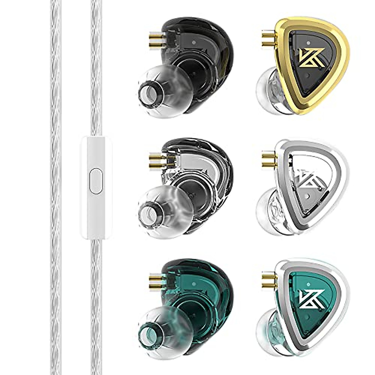 KZ EDC In-Ear Monitors - HiFi Sound, Detachable Cables, Noise Isolation