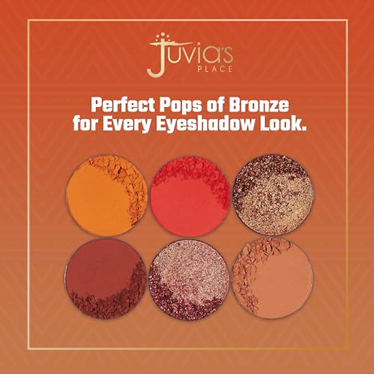 Juvia's Place Golden&Rustic - Shades of 6, Eyeshadow Palette, Professional Eye Makeup, Pigmented Eyeshadow Palette, Makeup Palette for Eye Color & Shine