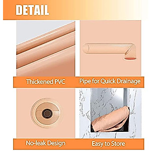 YUEWO Inflatable Swimming Pool, 102x63x27inch Outdoor Above Ground Portable Pool with Canopy for Baby, Kids, Adults Blow Up Pool for Family Garden Backyard