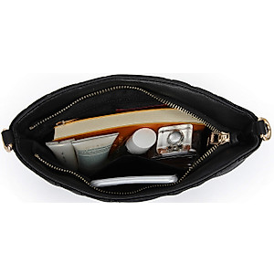 lola mae Women's Wristlet Handbags Simple Quilted Small Clutch Crossbody Bag