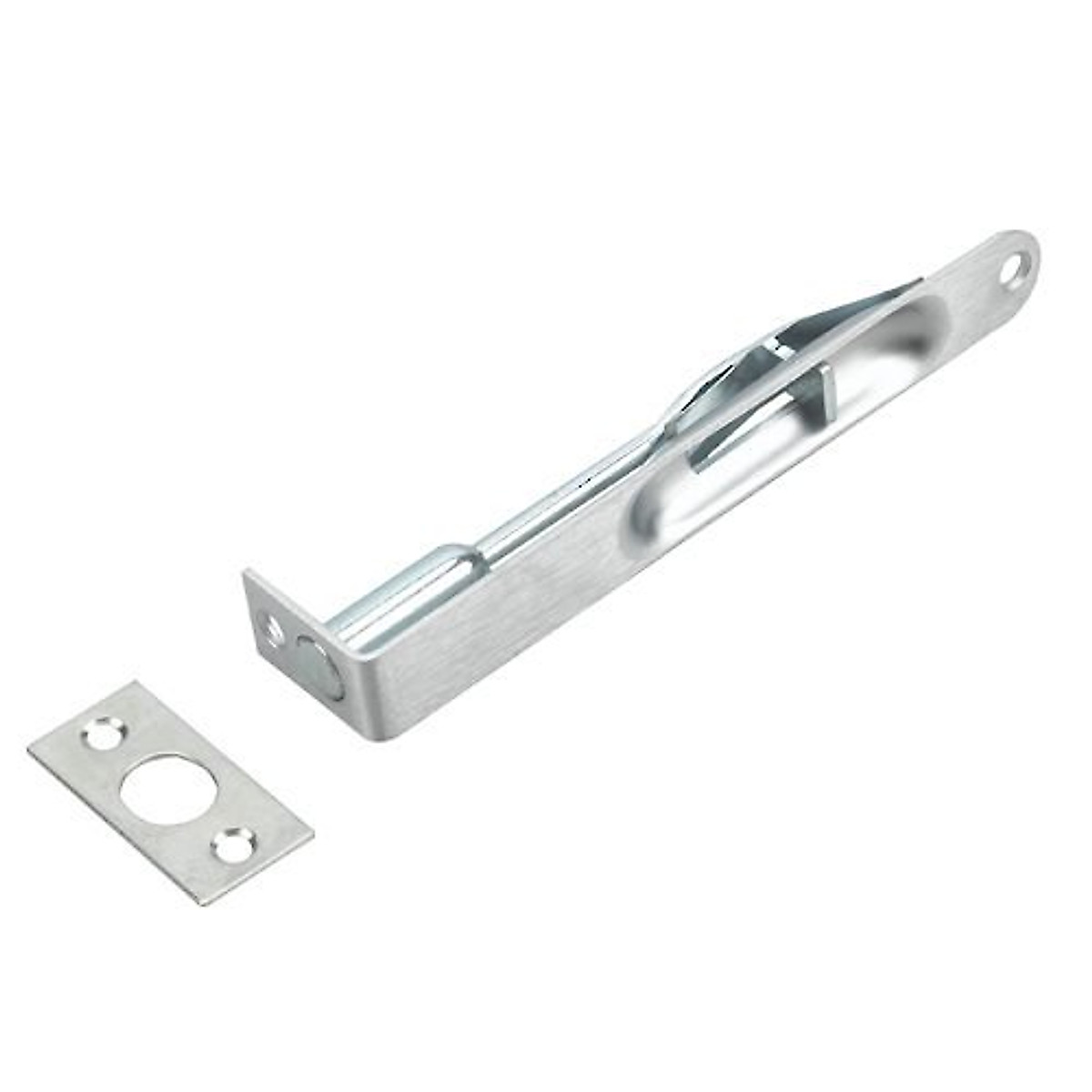 Richelieu Hardware 63BCV 6" Flush Bolt with 5/8" Radius End, Brushed Chrome