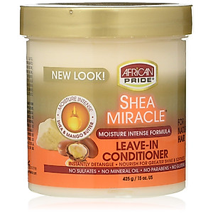 African Pride Shea Butter Miracle Leave-in Conditioner, 15 Ounce