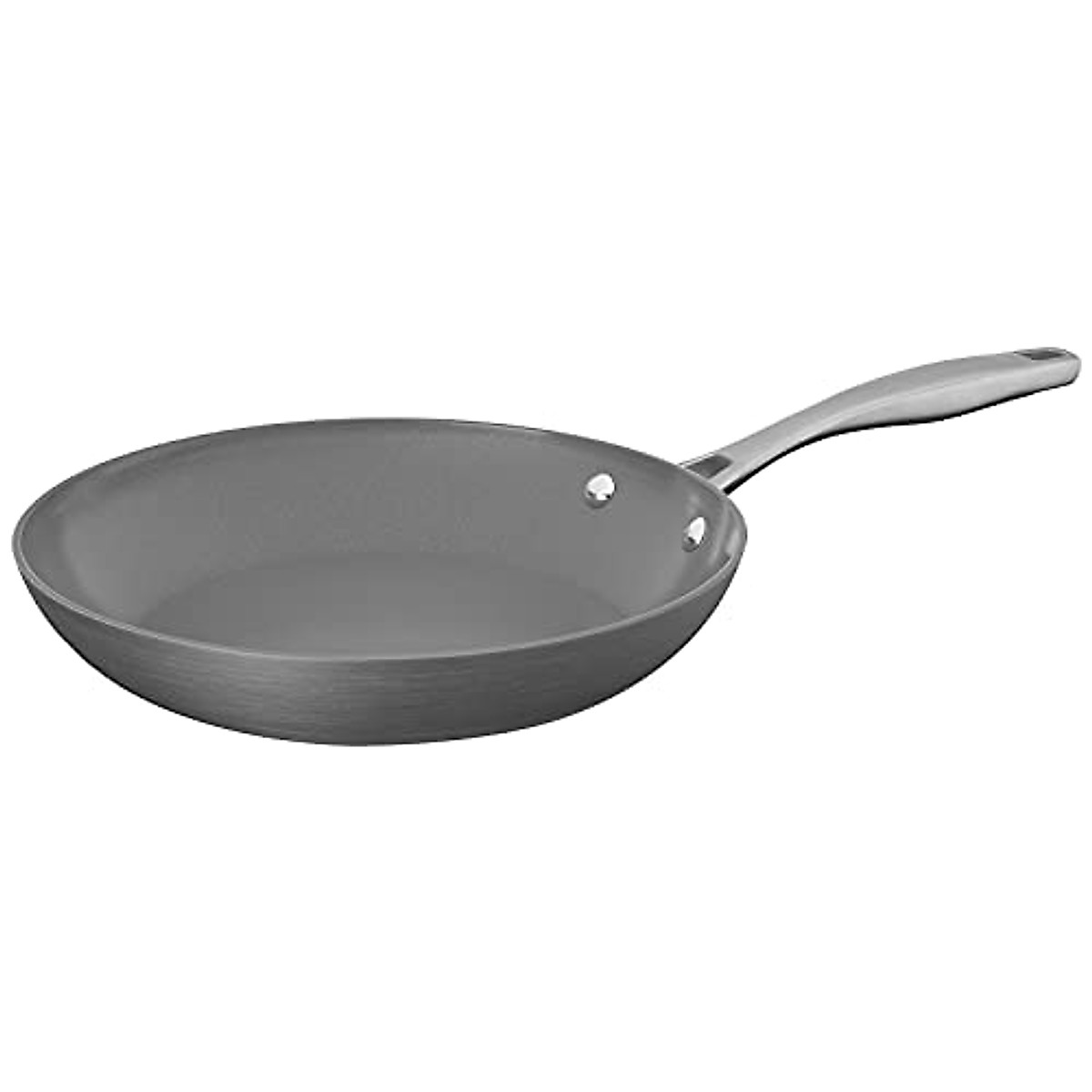 Bialetti 10" Ceramic Pro Non-Stick Hard Anodized Aluminum Frying Pan, Gray