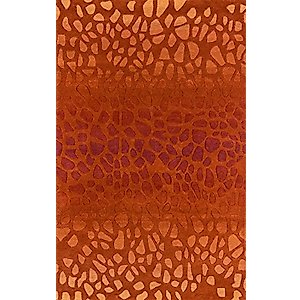 Momeni Rugs Delhi Collection Area Rug, 5' x 8', Paprika