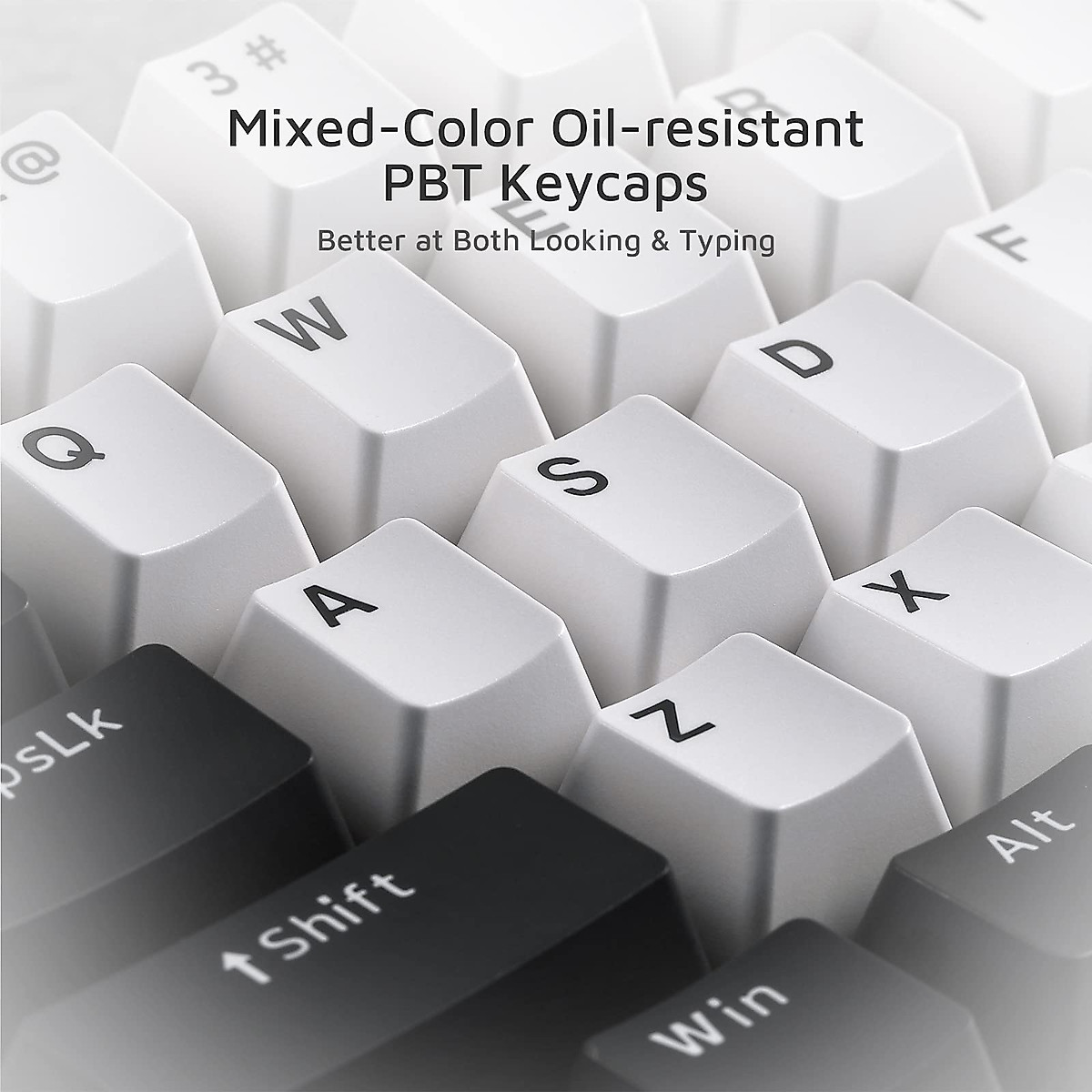 FL ESPORTS F12 65% Three-Mode Wireless Mechanical Keyboard, 68 Keys RGB BT 5.0/2.4Ghz Gaming Keyboard, Smooth Quiet Kailh BOX Red Switch, PBT Keycaps, Durable Battery, Tranquility Blue