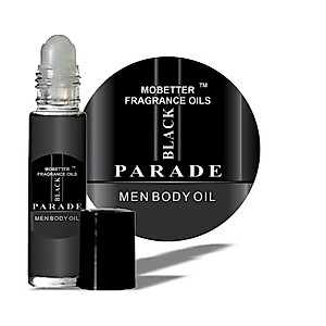 MOBETTER FRAGRANCE OILS Black Parade Cologne Men Body Oil 1/3 oz roll on Glass Bottle