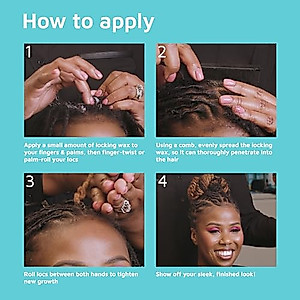 KISS COLORS & CARE Ultimate Hold Locking Wax, 6 oz. - starts and maintains locs with long lasting hold and no build up. Ideal for thicker hair textures