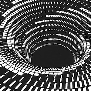 D-GROEE 3D Vortex Optical Illusion Rug, Realistic Door Mat Area Rugs Delicate Edging Polyester Anti-Slip Visual Door Ground Pad Anti-Fatigue Floor Mat for Living Room, Entrance, Lounge - 40 * 60cm D