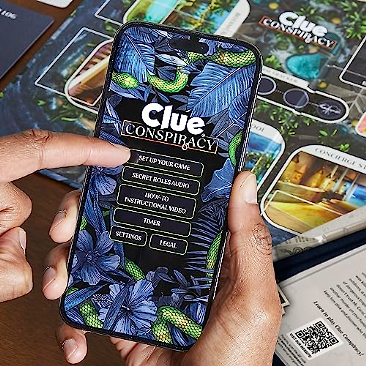 Clue Conspiracy Board Game for Adults and Teens, Great Halloween Party Game, Secret Role Strategy Games, Ages 14+, 4-10 Players, 45 Minutes, Mystery & Party Games