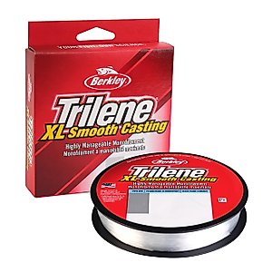 Berkley Trilene® XL®, Fluorescent Clear/Blue, 12lb | 5.4kg, 300yd | 274m Monofilament Fishing Line, Suitable for Freshwater Environments