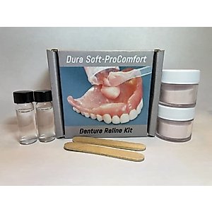 Loose Denture Repair Kit - Refits and Tightens Loose Dentures - Eliminates Loose Dentures and Sore Gums - Cure for Loose and Irritating Dentures, Pink