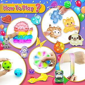 1000 Pcs Party Favors for Kids, Fidget Toys Pack, Easter Eggs Fillers Birthday Gift Toys Autism Sensory Goodie Bags Stuffers, Treasure Box Prizes Toys for Classroom