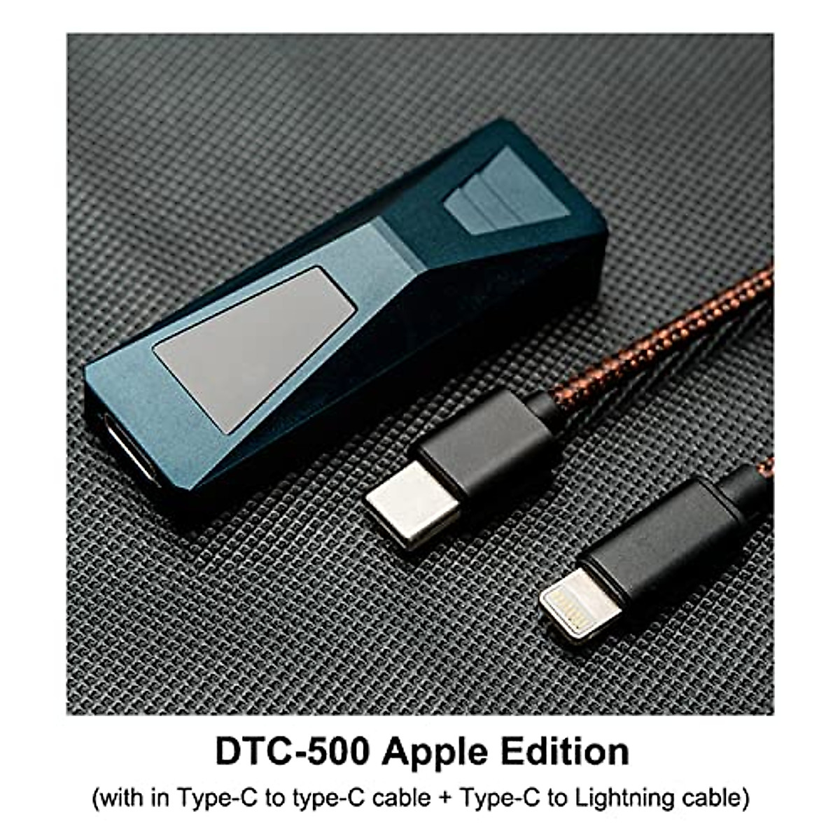 DUNU DTC 500 Portable USB DAC & AMP, Headphone Amplifier with Type-C to 3.5/4.4mm Outputs (Lightninng Edition)