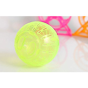 elegantstunning Plastic Pet Rodent Mice Jogging Ball Toy Hamster Gerbil Rat Exercise Balls Play Toys Pure White 10cm10cm10cm