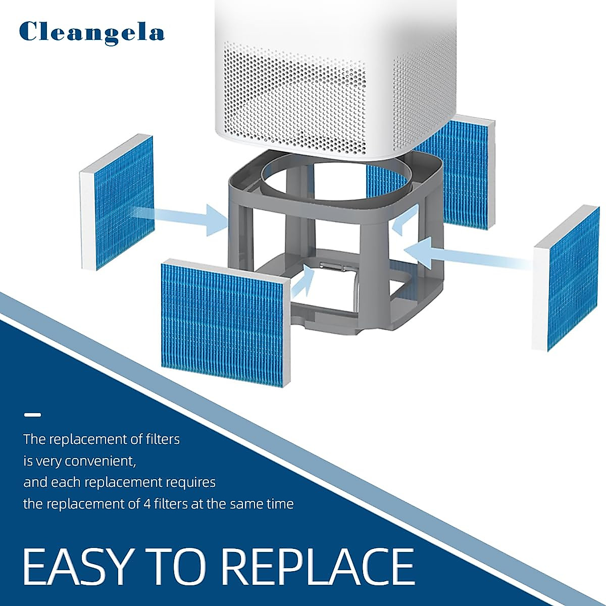 8 Pack 6000S Humidifier Replacement Wick Filter: Compatible with LEVOIT Superior 6000S Smart Evaporative Humidifier - Effectively Capture Large Particles and Minerals