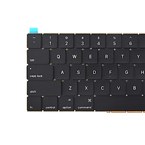 ICTION New Replacement US Layout Keyboard for MacBook Pro 13" inch A1706 & for MacBook Pro 15" inch A1707 Touch Bar Late 2016 mid 2017 Year