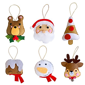 MOVEBO DIY Craft Sewing Kits for Christmas,Christmas Ornaments DIY Craft Kits for Kids (Christmas Ornaments DIY 3)