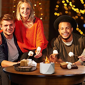 MADHOLLY Ceramic Wool for Portable Tabletop Firepit to Extend Burn Time- Premium Ceramic Wool Wick Sponge Ceramic Fiber Insulation for Bioethanol Fireplaces, 5Pack