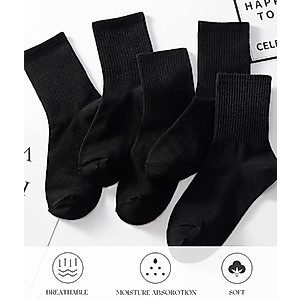 HAVE A TREE 3-6 Pack Womens Crew Casual Calf Socks (H002-6B)