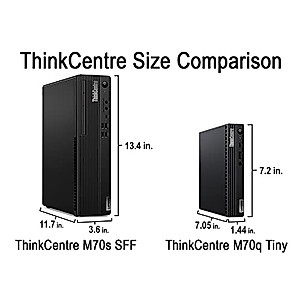 VCI Lenovo ThinkCentre M70s SFF, Intel (6 Core) i5-10400, 16GB RAM, 256GB SSD NVMe, Windows 10 Pro, DVD-Writer, Desktop Computer