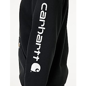 CarharttMenLoose Fit Midweight Logo Sleeve Graphic SweatshirtBlackSmall