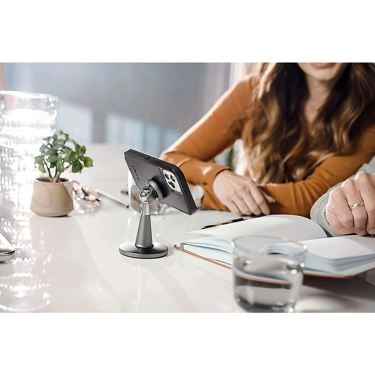 OtterBox Defender Series Screenless Case with Magsafe for iPhone 13 (NOT Mini/Pro/Pro Max) Non-Retail Packaging - Purple Perception - with Microbial Defense