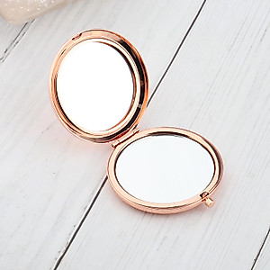 WUSUANED Flowers Girl Makeup Mirror Proposal Gifts Wedding Party Gifts Bridesmaid Mirror Mother of The Bride Gift (Flowers Girl Makeup Mirror)