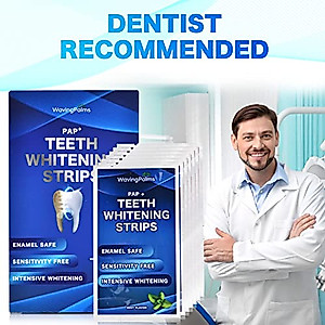 Teeth whitening Strips for Tooth White: 28 Sensitivity Free Whitening Strips - Peroxide Free - 14 Treatments for Teeth whitening - Professional and Safe Teeth whitening Strips