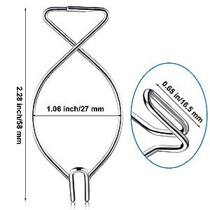 Drop Ceiling Clips Hanging Ceiling Hooks Suspended Ceiling Hooks for Classrooms, Office, Party, Home and Wedding Decoration (48 Pieces)