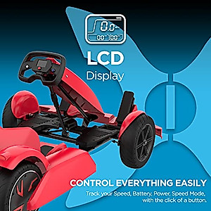 Hover-1 Formula Go-Kart, 15MPH Top Speed, 15 Mile Range, 700W Brushless Motor, LED Display, 10" Pneumatic Tires, Certified & Tested - Safe for Kids, Teens, & Adults