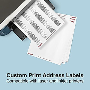 Staples 573945 Laser/Inkjet Shipping Labels 0.5-Inch W X 1.75-Inch L White 80 Labels/Sheet