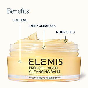 ELEMIS Pro-Collagen Cleansing , Ultra Nourishing Treatment Balm + Facial Mask Deeply Cleanses, Soothes, Calms & Removes Makeup and Impurities
