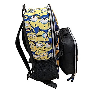 Accessory Innovations Minions Full Size 16 Inch Backpack with Detachable Lunch Box