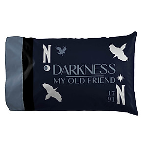 Jay Franco Wednesday Addams Queen Sheet Set - Super Soft Kids 4 Piece Bedding Set - Moon and Stars Microfiber Sheets Includes Reversible Pillow Covers