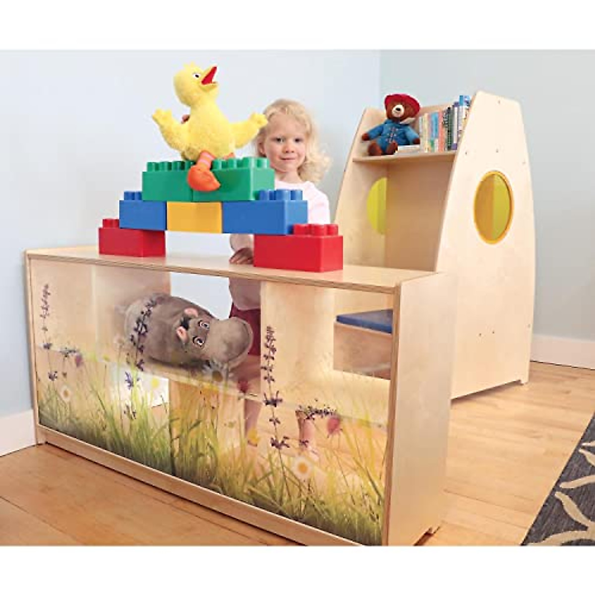 Whitney Brothers 48 in. Acrylic Back Cabinet, Natural Uv