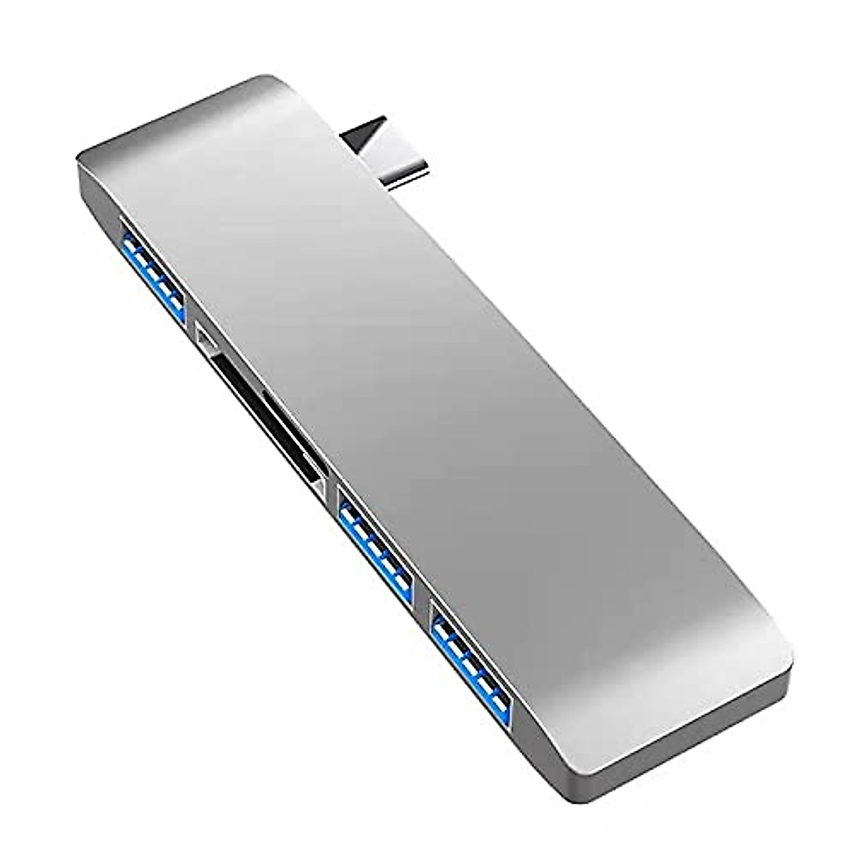 USB Hub Adapter, 5-in-1 USB C Adapter with USB C, 3 USB 3.0 Ports, Micro SD, SD Multiport Adapter Compatible for Mouse, Keytboard, USB Flash Drive and More