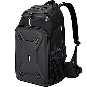 Endurax Large Camera Backpack Drone Hardshell for DSLR and DJI Phantom 3/4, Mavic Pro, Mavic Air with Waterproof Rain Cover and Cutomizable Dividers