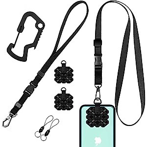 Phone Lanyard Strap, Smartphone Safety Tether Tab System for Camera & Phone Iphone Case Anchor, Smartphone Safety Tether System-Android Mobile Phone Safety Tether Tab System