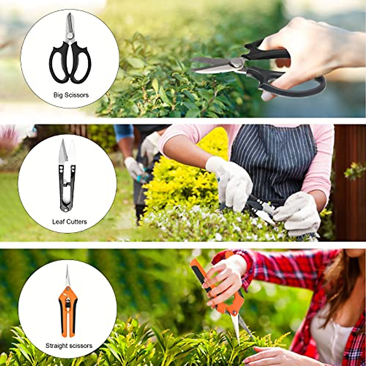 Bonsai Tools Set, 20 Pcs Gardening Succulent Tree Indoor Beginner Tool Kit, Include 262 Feet Bonsai Wire, 29.5"x29.5" Plant Repotting Mat, Leather Bag, Bonsai Scissors, Pruning Shears, Gifts for Women