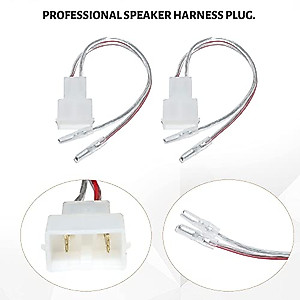 NuIth Car Speaker Adapter Bracket Speaker Wiring Harness Kit Compatible with Honda Civic Accord CRV 2008-2020, Acura 2005-2019 Aftermarket Front Rear Door 6.5 Inch Speaker Connector Cable Mount