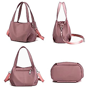 SULCET Shoulder Bag for Women Ladies Nylon Satchel Purses Lightweight Crossbody Handbag Travel Tote Purses