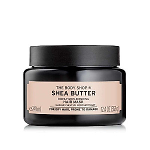 The Body Shop Shea Butter Richly Replenishing Hair Mask – For Dry Hair Prone to Breakage – 8.2 oz
