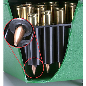 MTM H50-XL-10 H50-XL Deluxe 50 Round Rifle Ammo Box 270 300 WSM 300 338 Rem Ultra Mag 338 Lapua Mag, Green