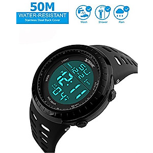 Digital Watch Men Sports LED Screen Large Face Military Watches for Men Waterproof Casual Luminous Stopwatch Alarm Simple Watch 1167