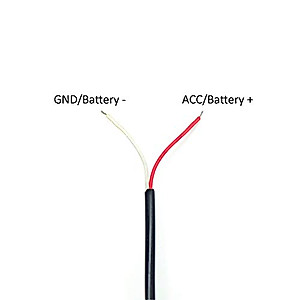 DC 12V to 5V Micro USB Cable Right Angle Plug, Dash Cam Hardwire Kit Micro USB Charger Car Direct Wired Charging Cable for Dash Cameras GPS Navigator Tablet DVR Recorder, Accept DC 12-24V Input