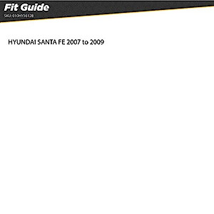 Scosche HY1612B Compatible with 2007-12 Hyundai Santa Fe ISO Double DIN & DIN+Pocket Dash Kit, non-Nav models Black